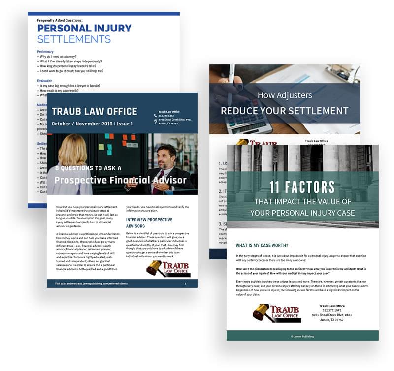Personal Injury Content Examples | James Publishing